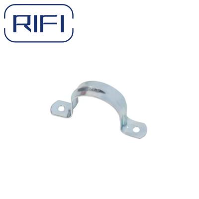 China RIFI-Electrical EMT Conduit Fittings 2 Hole Pipe Strap Galvanized Metal Silver THS-050S-400S 2
