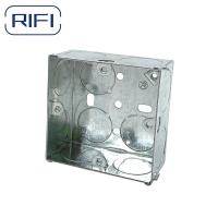 China british standards BS4662 switch and socket box GI 1 Gang Boxes 3x3x35mm With Brass Terminal for sale