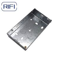 China GI Metal Conduit Cable Switch Boxes With Galvanized Finish 2 Gang 3x6 35mm Deep for sale