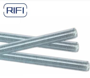 China DIN975/976  CLASS4.6/4.8/8.8  1/2/3m Bull White Full threaded rod zinc galvanized for sale