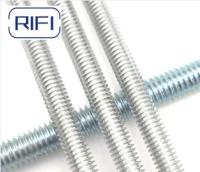China DIN975/976  CLASS4.6/4.8/8.8  1/2/3m Bull White Full threaded rod zinc galvanized for sale