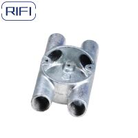 China RIFI Y Way Branch Three Way Box HDG 20mm Malleable Iron Circular Box for sale