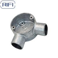 China Hot Dipped Galvanized Malleable Iron BS4568,BS31 Conduit Junction Angle Box 20mm,25mm for sale