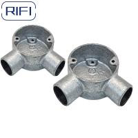 China Hot Dipped Galvanized Malleable Iron BS4568,BS31 Conduit Junction Angle Box 20mm,25mm for sale
