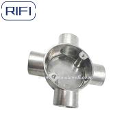 China GI Aluminum Junction Circular Box Intersection Box 4way 20mm,25mm,32mm Connect GI Conduit Pipe for sale