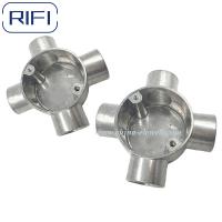 China GI Aluminum Junction Circular Box Intersection Box 4way 20mm,25mm,32mm Connect GI Conduit Pipe for sale