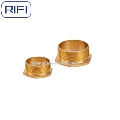 China RIFI Male Short Brass Bush GI Conduit Fittings In 20mm 25mm And 32mm for sale