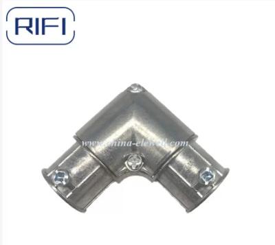 China Set Screw Zinc Die Cast EMT To EMT Capped Corner Coupling 1/2 Inch To 1 Inch for sale