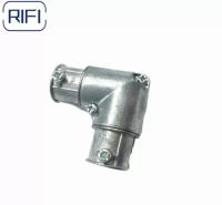 China Set Screw Zinc Die Cast EMT To EMT Capped Corner Coupling 1/2 Inch To 1 Inch for sale