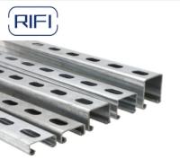 China 41mm Slotted / Plain Support Channel  Pre-Galvanized  Or Hot Dig Galvanized C Type for sale