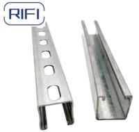 China 41mm Slotted / Plain Support Channel  Pre-Galvanized  Or Hot Dig Galvanized C Type for sale