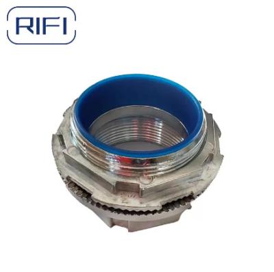 China Water Proof Silver IMC Electrical Tubing For Conduit  Zinc Threaded Hub for sale