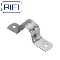 China Electrical EMT Conduit Fittings 2 Hole Pipe Strap Galvanized Metal 4 Inch for sale