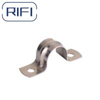 China Electrical EMT Conduit Fittings 2 Hole Pipe Strap Galvanized Metal 4 Inch for sale