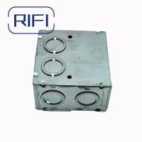 China UL Listed Outdoor Electrical Galvanized Metal 4x4 Square Junction Boxes for sale
