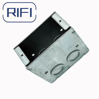 China Galvanized Steel 3-1/2″ Deep 1-Gang Masonry Box With Concentric Knockouts Welded for sale