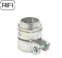 China 3/8-4 Inch Zinc Material  Straight Squeeze Bx Connector For Flexible Conduit for sale