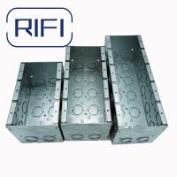 China UL Listed Galvanized Steel Masonry Box With Concentric Knockouts Welded 3-1/2 In Deep Electrical Metal Box Americ for sale