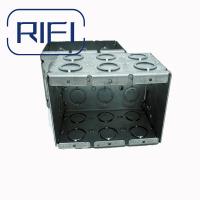 China UL Listed Galvanized Steel Masonry Box With Concentric Knockouts Welded 3-1/2 In Deep Electrical Metal Box Americ for sale