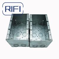 China UL Listed Galvanized Steel Masonry Box With Concentric Knockouts Welded 3-1/2 In Deep Electrical Metal Box Americ for sale