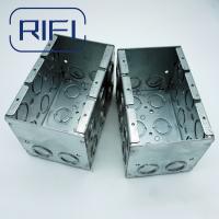 China UL Listed Galvanized Steel Masonry Box With Concentric Knockouts Welded 3-1/2 In Deep Electrical Metal Box Americ for sale