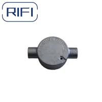 China 20mm Through Way Circular Junction Box For Surface Mounting BS4568 Standard Two Way for sale
