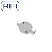 China 20mm Through Way Circular Junction Box For Surface Mounting BS4568 Standard Two Way for sale