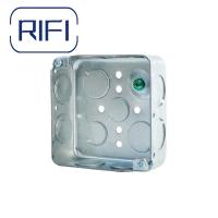 China 4x4 Square Electrical Junction Conduit Switch Outlet Pre-Galvanized Metal Box for sale