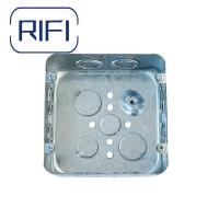 China UL Listed Outdoor Electrical Galvanized Metal 4x4 Square Junction Boxes for sale