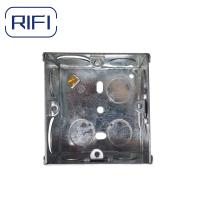China 3x3 35mm Depth Electrical Back GI Metal Box GI Electric Switch Box With Galvanized Finished for sale