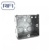 China 3x3 35mm Depth Electrical Back GI Metal Box GI Electric Switch Box With Galvanized Finished for sale