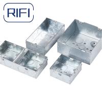 China Durable GI Conduit Fittings  Gi Switch Box 72mm *72 Mm*47 Mm Versatile For Indoor And Outdoor for sale