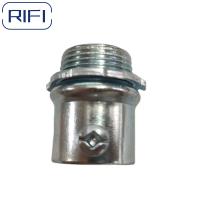 China Zinc Die Cast Metal Conduit Fittings Galvanised EMT Set Screw Steel Connector for sale