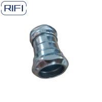 China Electrical Metallic Tubing EMT Steel Compression Type Couplings Electro-galvanized for sale