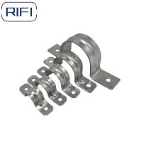 China EMT Conduit Fittings UL Galvanized Metal Two-holes One Hole Strap for Electrical Installation for sale