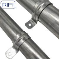 China EMT Conduit Fittings UL Galvanized Metal Two-holes One Hole Strap for Electrical Installation for sale