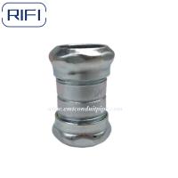 China Electrical Metallic Tubing EMT Steel Compression Type Connector Electro-galvanized for sale