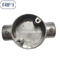 China RIFI Emt Aluminum Junction Box  Set Screw Type Angle Way Through Way for sale