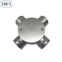 China RIFI Emt Aluminum Junction Circular Box  Set Screw Type 1 Way 2 Way 3 Way 4 Way for sale