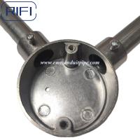China RIFI Emt Aluminum Junction Circular Box  Set Screw Type 1 Way 2 Way 3 Way 4 Way for sale