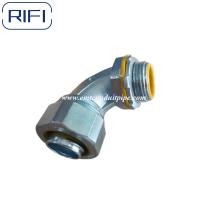 China Flexible Conduit Fittings 90 Degree Liquid Tight Flexible Conduit Connector for sale