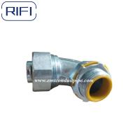 China 3/8  To 4 Inch Zinc Die Cast 90 Degree Angle Squeeze Connectors Clamp Type Fex To Box  Conduit Fittings for sale