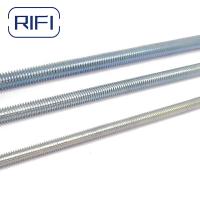 China DIN975 DIN976 Carbon Steel Thread Bars M10 Full Threaded Rod Electro Galvanized for sale