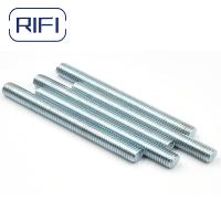 China Unc Metric Steel Zinc White Blue Plated Threaded Rods 1 Metet To 3 Meter With ASTM/DIN Standards for sale
