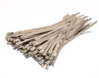China RIFI 304 Stainless Steel 4.6*300mm Strong Grip Cable Ties Zip Ties for sale
