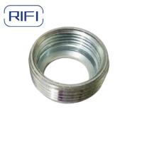 China Rigid Pipe Fittings Sliver Color 1/2'' Steel With Zinc Coating Reducing Bushing Nipple Bushing for sale