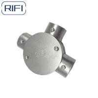 China RIFI Emt Aluminum Junction Circular Box Set Screw Type 1way 2way 3way 4way For EMT Conduit Fittings for sale