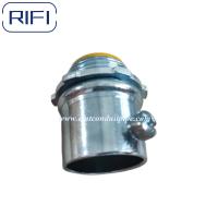 China EMT Conduit Fittings EMT Galvanized Steel Set Screw Connector With Insulated for sale