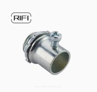 China Electrical Conduit Pipe Steel EMT Fittings Set Screw Type Zinc Connector for sale