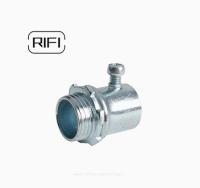 China Electrical Conduit Pipe Steel EMT Fittings Set Screw Type Zinc Connector for sale